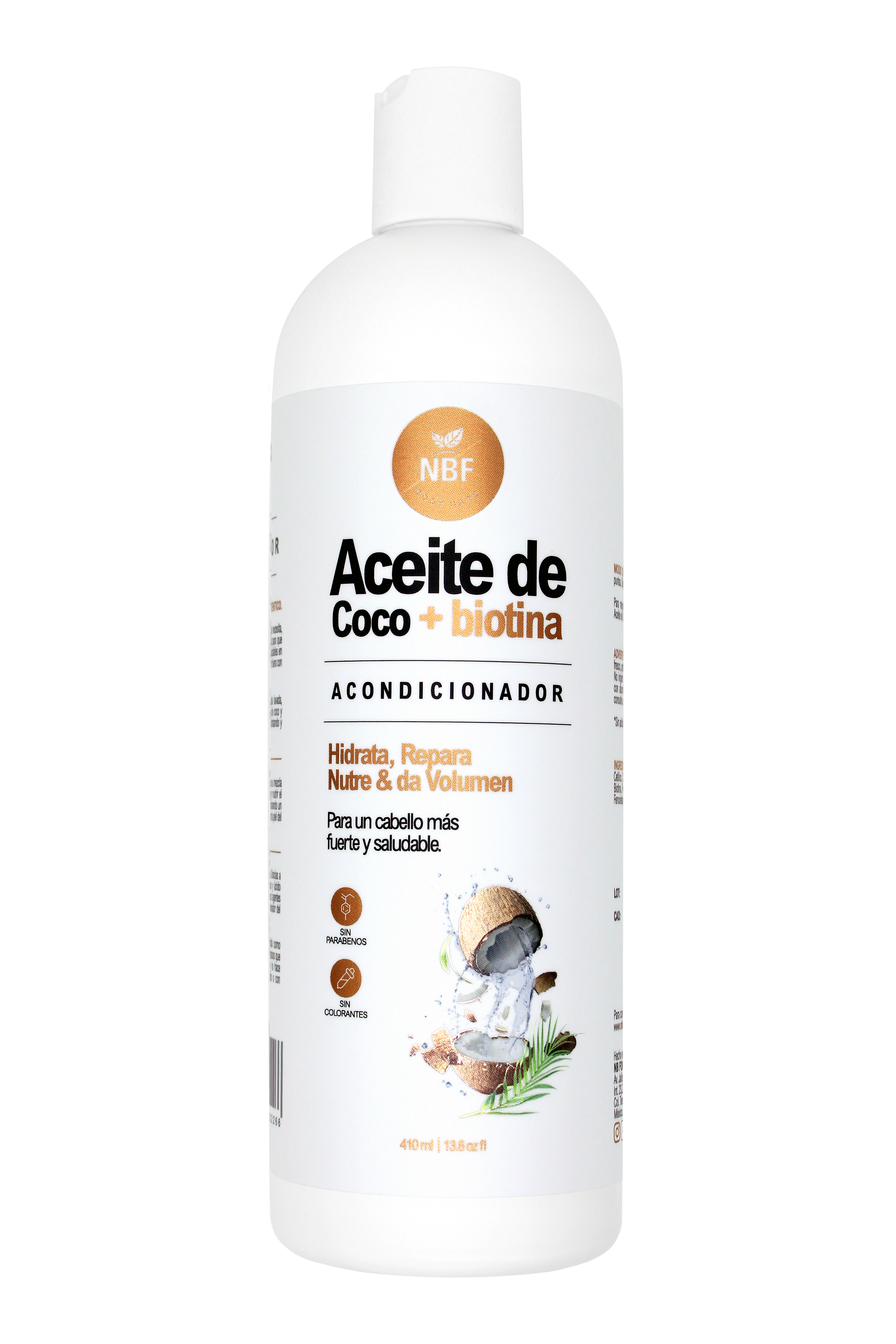 Acondicionador con aceite de coco y biotina – Natural Farma