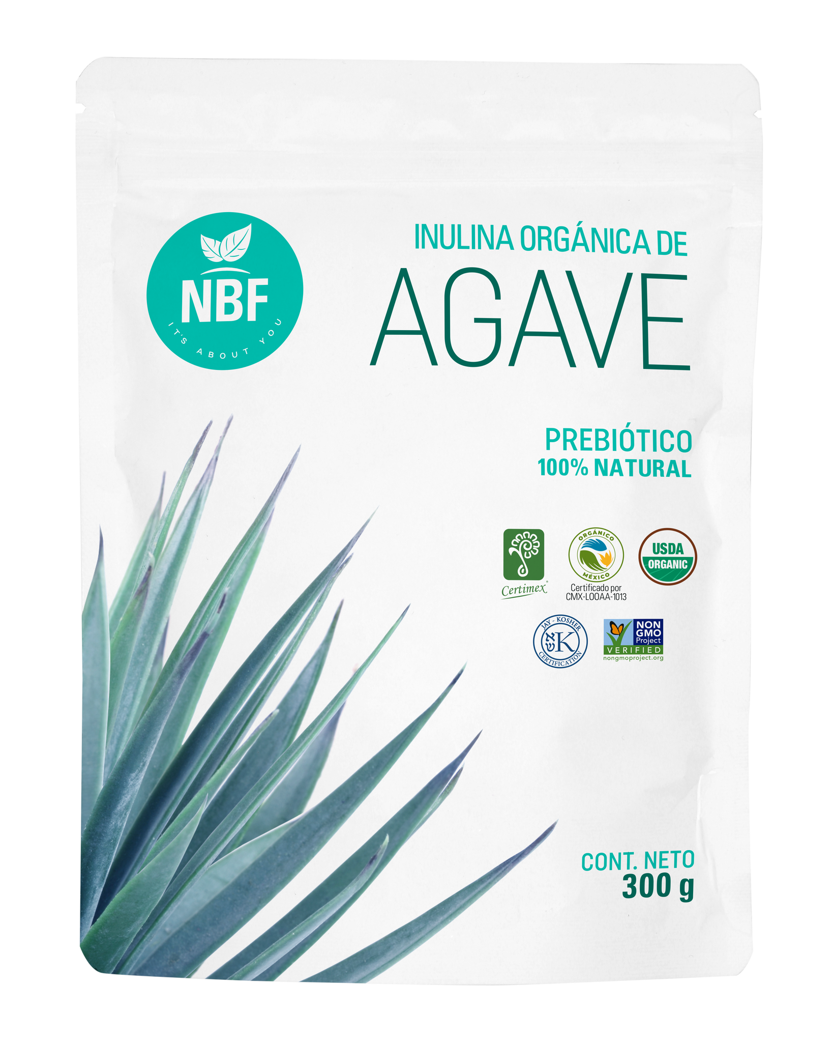 Inulina de agave organico 300 gr – Natural Farma