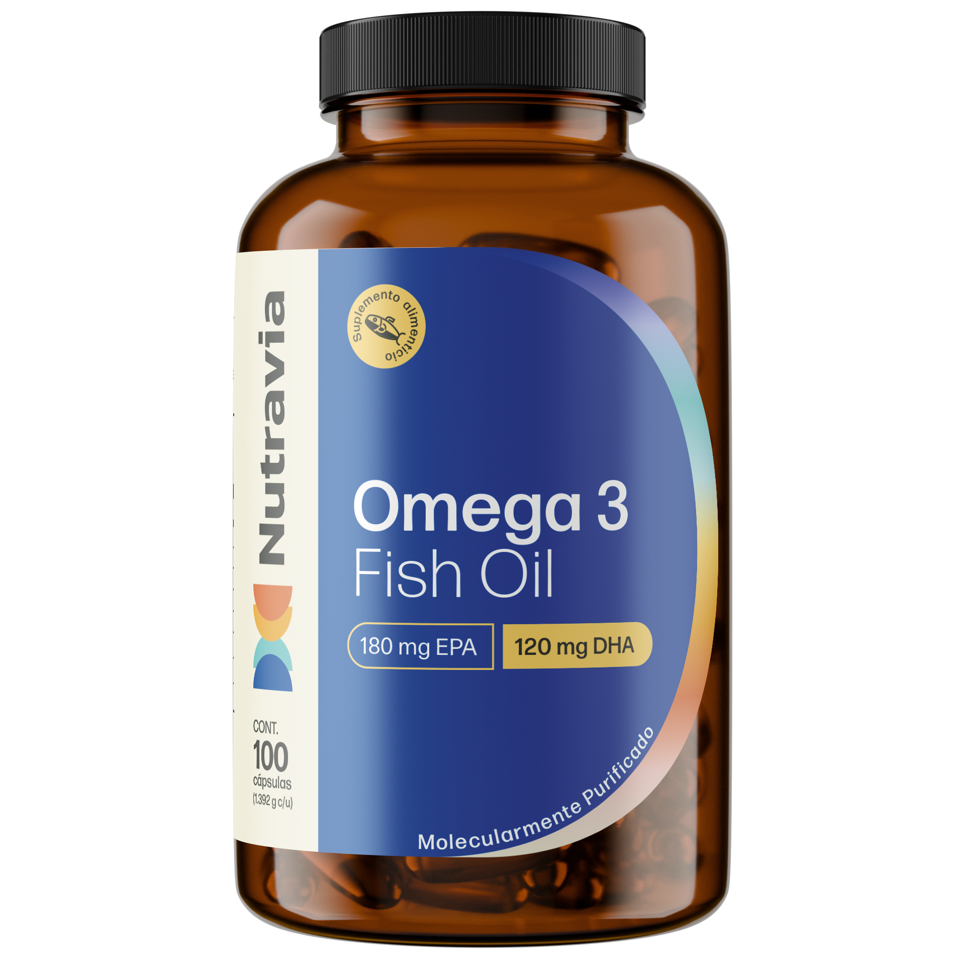 Nutravia Omega 3 Fish Oil 1000 mg 100 Cap – Natural Farma
