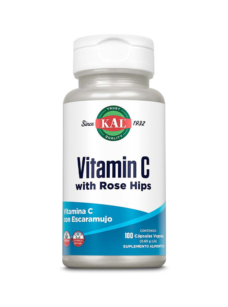 Kal Vitamin C with Rosehips / 100 cap – Natural Farma